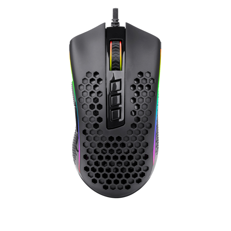 REDRAGON STORM RGB GAMING MOUSE – BLACK | HONEYCOMB SHELL | 12400DPI ...
