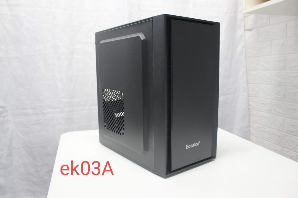 BOSSTON CASING EK-03A WITH 700W PSU BIG FAN – BLACK – DFESTORE