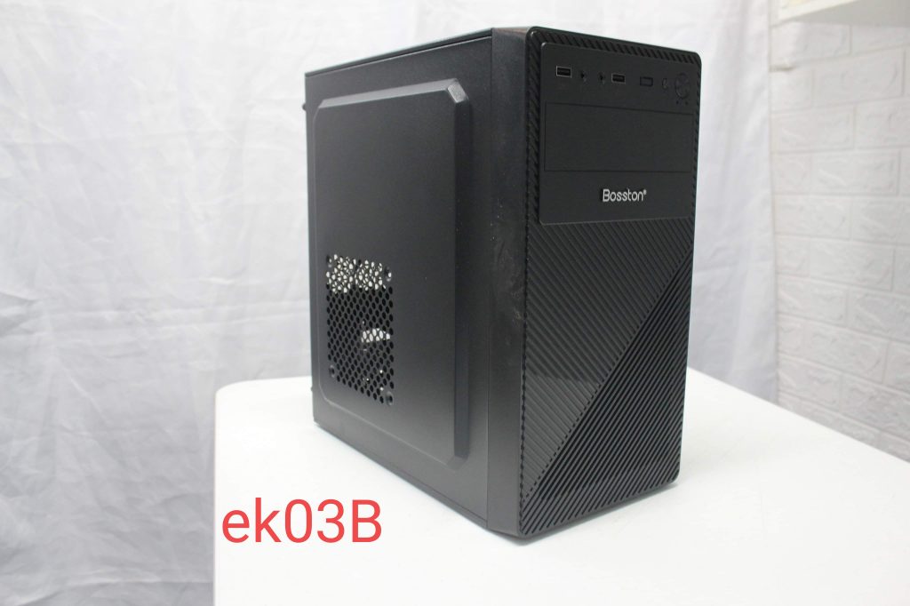 BOSSTON CASING EK-03B WITH 700W PSU BIG FAN – BLACK – DFESTORE