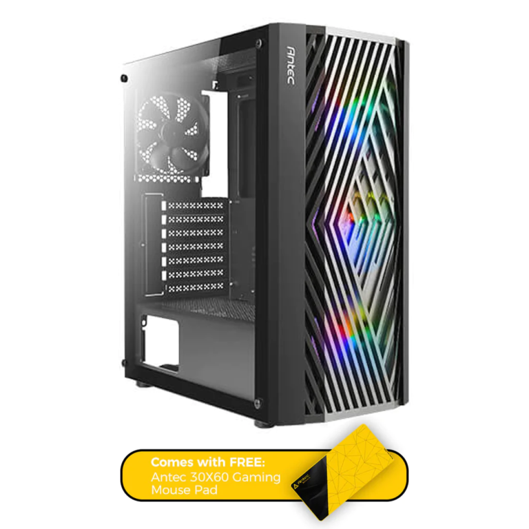 ANTEC NX291 RGB MID-TOWER ATX GAMING CASE – BLACK | 4MM TEMPERED GLASS ...