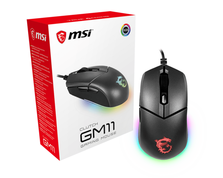 MSI CLUTCH GM11 RGB GAMING MOUSE – BLACK | 6-PROGRAMMABLE BUTTONS ...