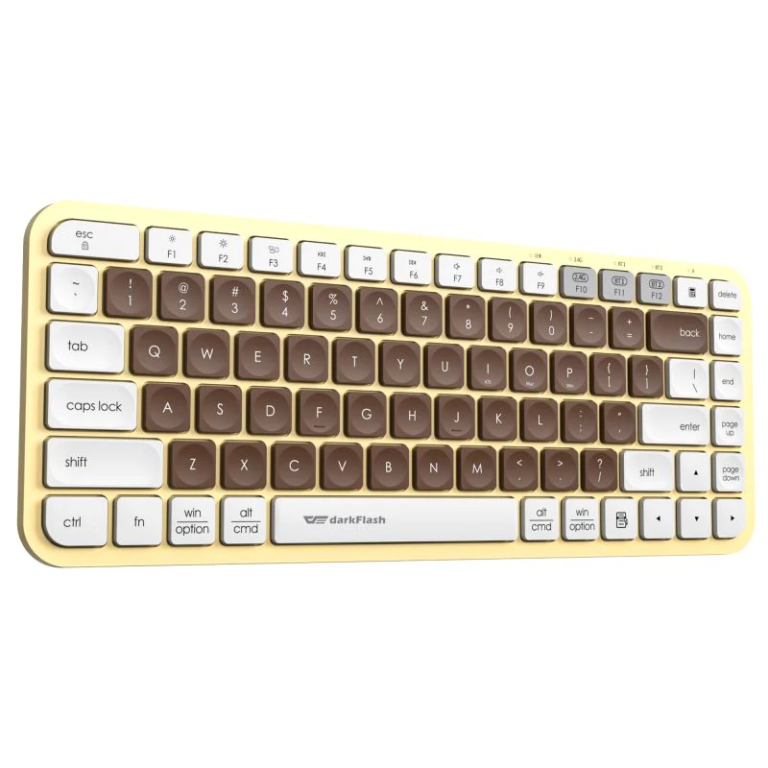 SELLOUT! DARKFLASH V200 WIRELESS KEYBOARD – MOCHA | DUAL CONNECTIVITY ...