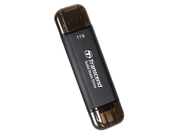 TRANSCEND 1TB ESD310C EXTERNAL DUAL USB PORTABLE SSD – BLACK | SMALLEST ...