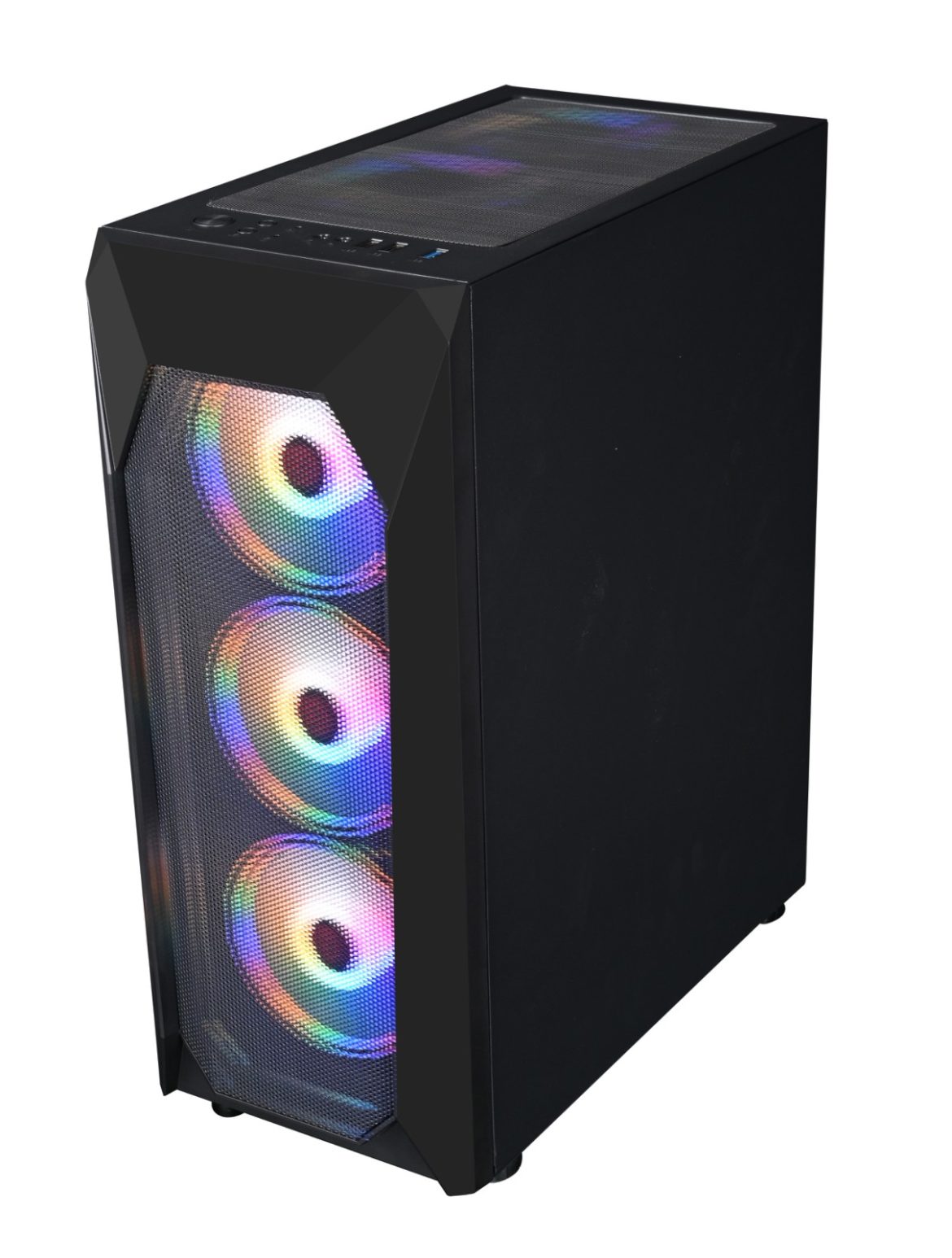 INPLAY METEOR 30 ATX CASE – BLACK | MESH FRONT PANEL | TEMPERED GLASS ...