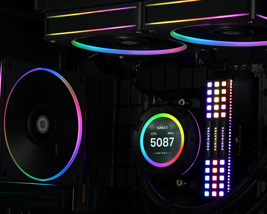 ID-COOLING SPACE SL360 ARGB AIO LIQUID COOLER – BLACK | CUSTOMIZABLE 2. ...