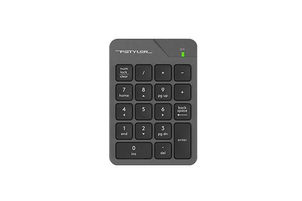 A4TECH FSTYLER FGK21C RECHARGEABLE WIRELESS NUMERIC KEYPAD – GREY | 2 ...
