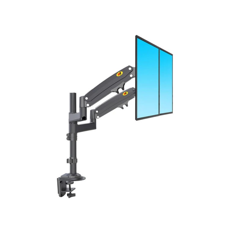 North Bayou H180 Gas-Strut Flexi Mount Dual Screen Desktop 22-27 Inch ...