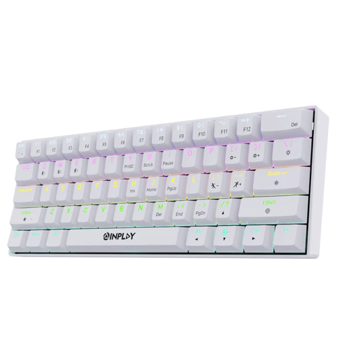 INPLAY SK610 RGB LIGHT 61-KEYS WIRELESS TRI-MODE MECHANICAL KEYBOARD ...