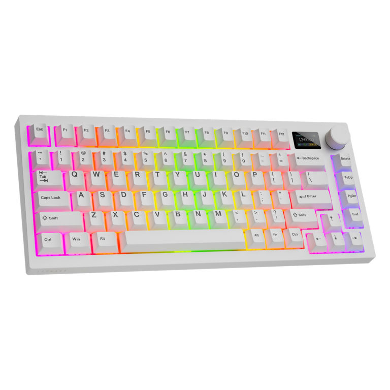 TECWARE SPECTRE 75 TRI-MODE GASKET MOUNTED MECHANICAL KEYBOARD – WHITE ...