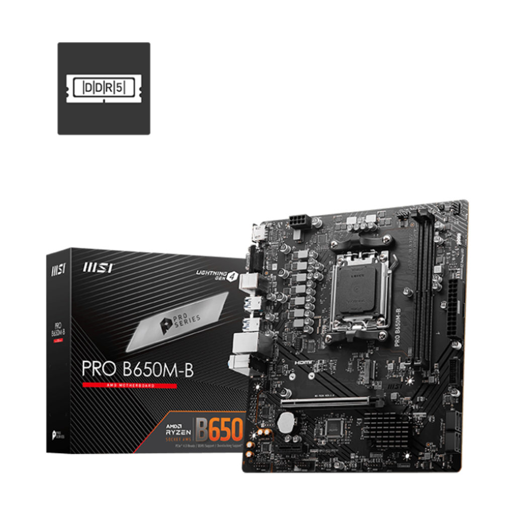 MSI PRO B650M-B AM5 MOTHERBOARD | LIGHTNING GEN4 PCIE WITH STEEL ARMOR ...