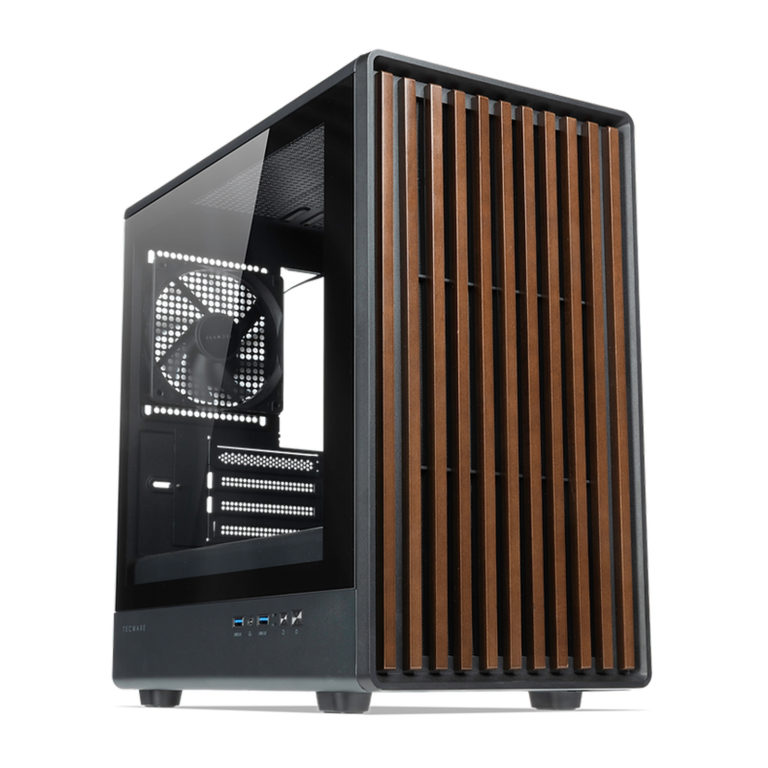TECWARE TIMBER M HIGH AIRFLOW MATX TG GAMING CASE – BLACK | MESH WITH ...